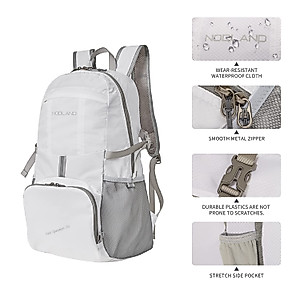 Sharkborough NODLAND Lightweight Backpack, 35L Foldable Hiking Daypack Travel Rucksack