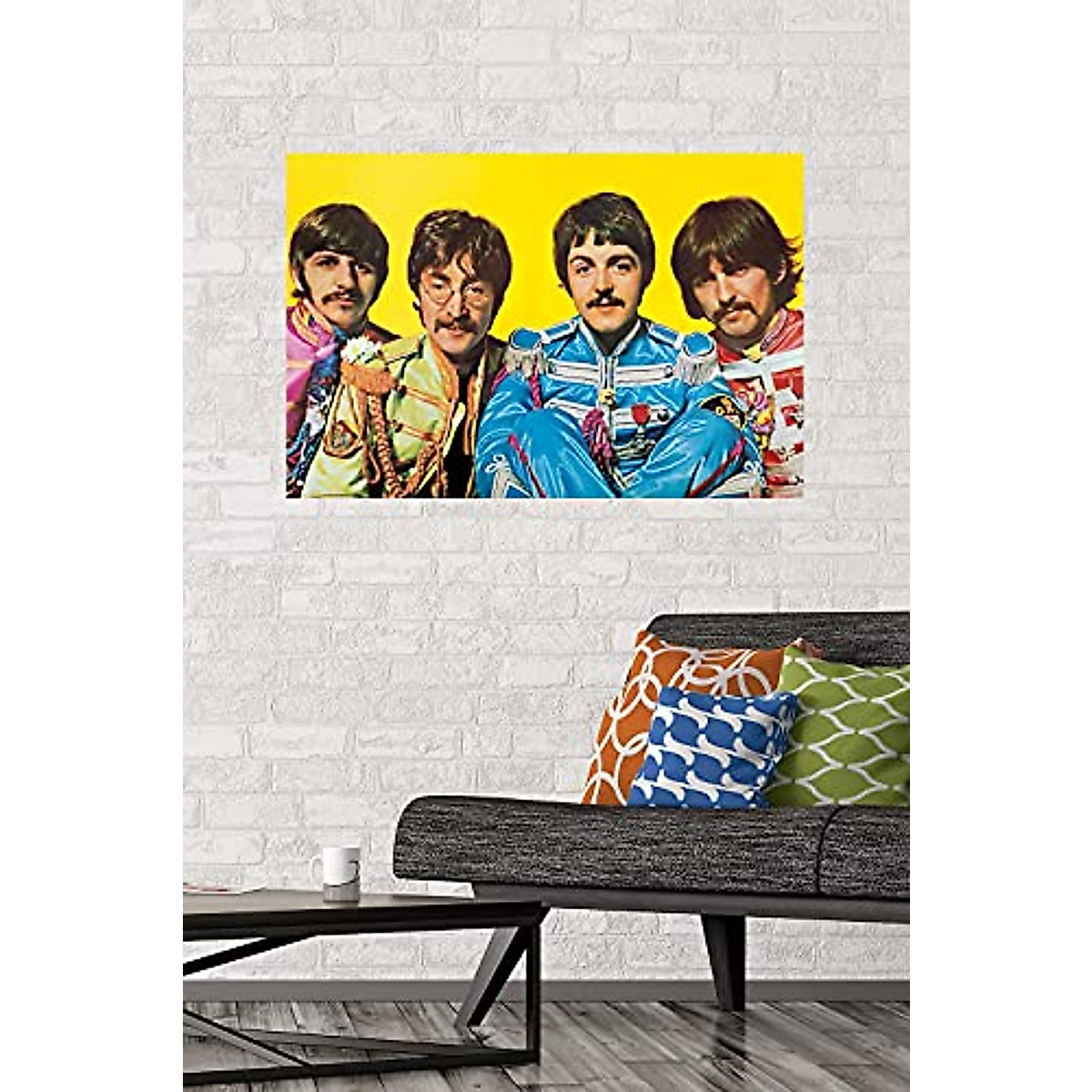 Trends International 24X36 The Beatles - Lonely Hearts Wall Poster, 24" x 36", Premium Unframed Version