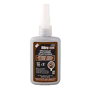 Vibra-TITE - 44450 444 Brown High Pressure Hydraulic Anaerobic Thread Sealant, 50 ml Bottle