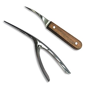 Shrimp Deveiner Tool And Shrimp Peeler Set, Set Of 2 Shrimp Cleaner Peels Shrimp Prawn Outer Shell And Deveins It!