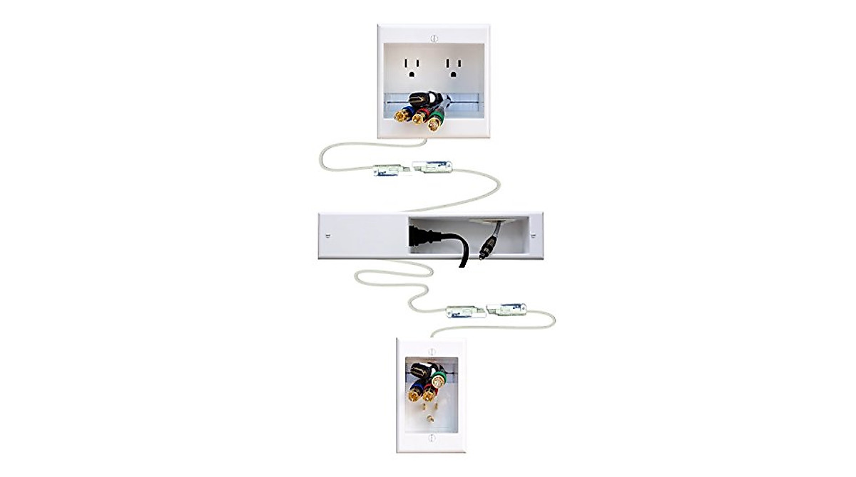 PowerBridge TWO-CK: Clean In-Wall Cable Management Kit