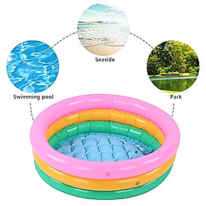 Children Soft Inflatable Swimming Pool Swimming Pool Kids Boy Pool for Outdoor Garden Cartoon Baby Pool Thicken(Small)