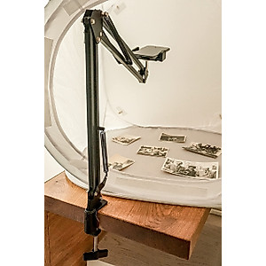 All-in-One Scanning Bundle for Slides & Negatives with Photo Tent, Light Pad, Phone Mount, Macro Lens, & Cotton Gloves