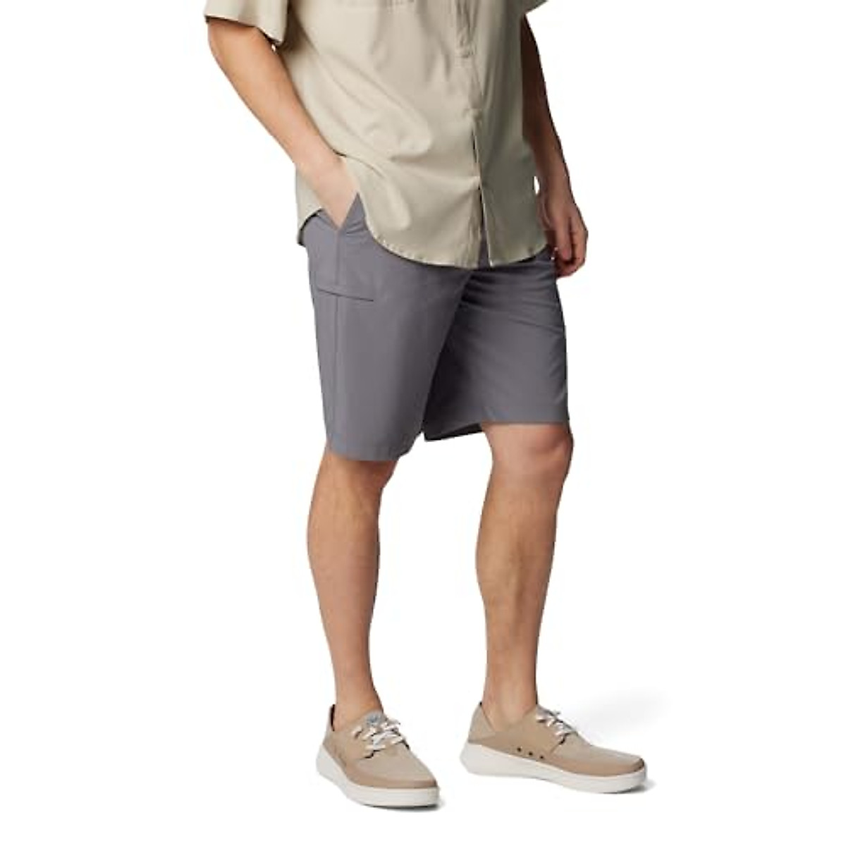 Columbia Men's Standard Grander Marlin II Offshore Short, City Grey, 34x10