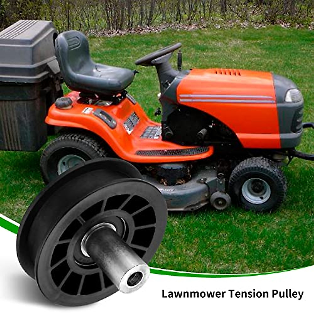 Idler Pulley 179114 532179114 Replacement for Craftsman Mower - Flat Idler Pulley Compatible with Craftsman LT1000, Hu sqvarna Po ulan Pro AYP Riding Mower, Replace 12644 280-934