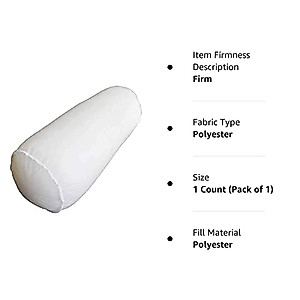 6 X 16 inches Bolsters Pillow Form Inserts for Shams White Hypoallergenic Pillow Insert Premium Made in USA