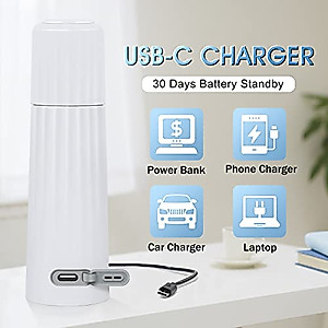 WayinTop Portable Travel Bidet/Electric Rechargeable Travel Bidet Mini Handheld Personal Bidet Sprayer for Personal Hygiene Cleaning/Postpartum Care/Hemmoroid Treatment