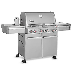 Weber Summit S-470 4-Burner Liquid Propane Grill, Stainless Steel 580-Square Inch