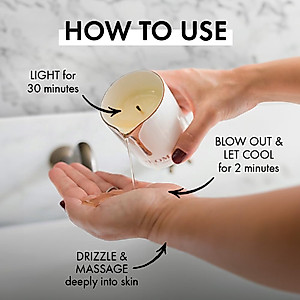 NEOM - Intensive Skin Treatment Candle | 4.93 Fl Oz (140gr) | Lavender, Chamomile & Patchouli | Massage Oil Candle for Sleep | 100% Natural Fragrances | Nourish & Soften | Signature Sleepy Scent