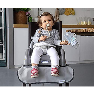 Minnebaby Extra Large Booster Chair Protector Cover, Dining Chair Seat Cover for Booster Seat, Grey