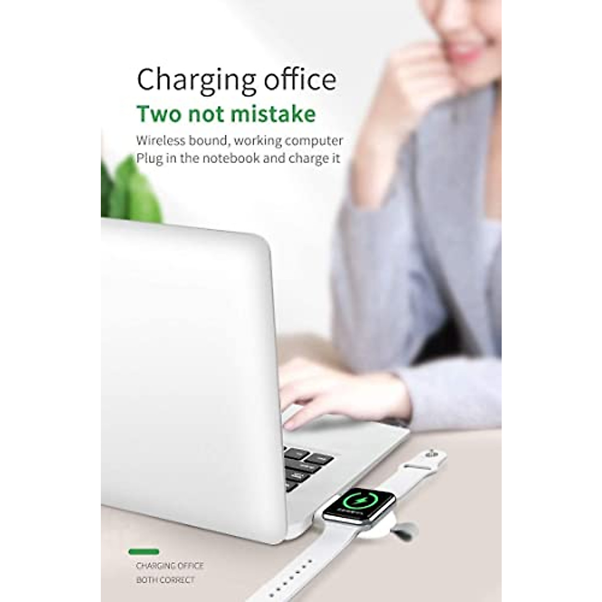 Charger for Apple Watch, Travel Car Charger, Portable USB Wireless Magnetic Fast Charging Compatible with for Apple Watch Series SE 8 7 6 5 4 3 2