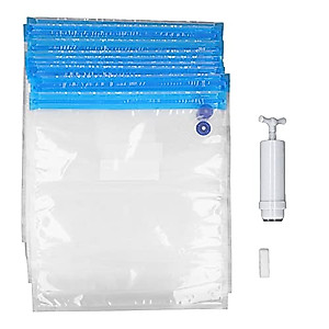 Oumefar 3D Printer Filament Vacuum Sealed Pack, 10Pcs 3D Printer Filament Storage Bags Flexibility Dry Keeping PE PP with Hand Pump for Food for Pet Supplies Mechanicalcomponents