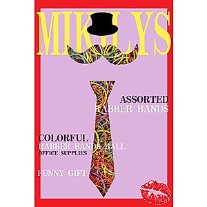 Mikily's 5 Colors Rubber Bands Ball for 0.33lb Office Supplies RubberBands