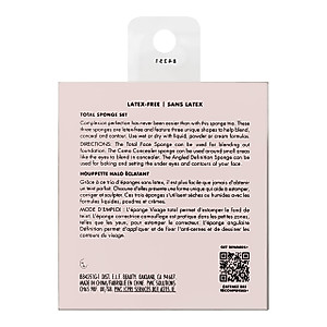 e.l.f. Total Sponge Set, Multi-use Makeup Sponge Set For Flawless Blending, Great For Powder Or Liquid Concealer & Foundation, Vegan & Cruelty-Free