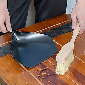 Kichvoe 1 Set Desktop Broom Kitchen Dustpan Broom Dustpan Mini Dustpan Small Broom and Dustpan Broom with Dustpan Feed Shovel Portable Mini Broom and Dustpan Household Pet Broom