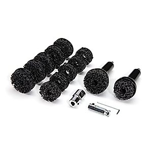 Steelman Wheel Hub and Rotor Polishing Kit, Removes Rust, Power Tool Compatible, Nylon Polishing Pads