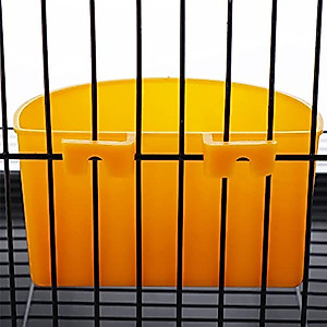 18 Pcs Bird Feed Cup Cage Food Dish Cup Plastic Feeding & Watering Supplies for Bird Pigeon Parrot Rabbit Chicken Duck Poultry Gamefowl