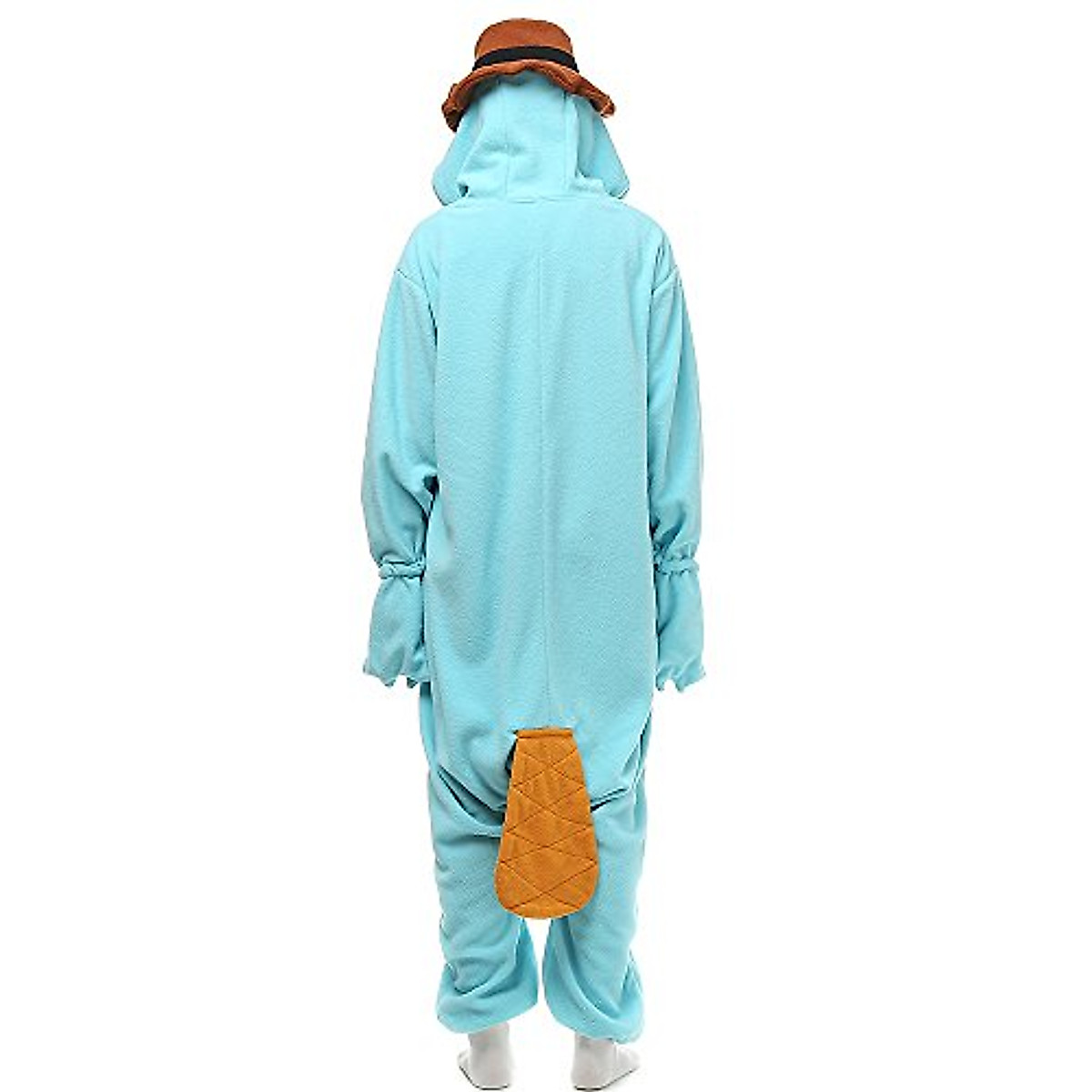 Wishliker Unisex Adult Onesie Pyjamas Platypus Christmas Costume SkyBlue