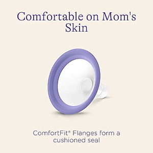 Lansinoh ComfortFit Breast Pump Flanges, Size 21mm, 2 Count