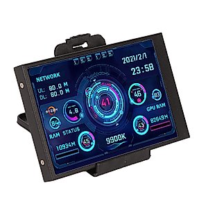 GOWENIC 2024 New 3.5 inch IPS USB Mini Screen for PC Chassis, PC CPU Data Monitor, Computer Temperature Display, Mini ITX PC Case Moniror USB C Sub Screen