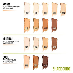 Maybelline Super Stay Up to 24HR Hybrid Powder-Foundation, Medium-to-Full Coverage Makeup, Matte Finish, 130, 1 Count