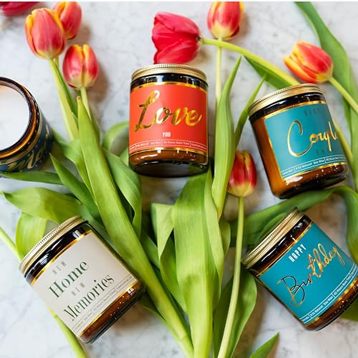 Best Couple Ever Candle, Soy Wax, Lavender |Gift for Christmas-Thank You Gift,Gift for Friends Family Romantic Couple Gifts Candles for Birthday, or Anniversary