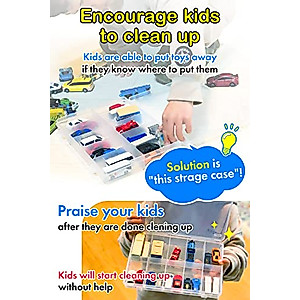 Someie Hot Wheels Tomica Car Organizers and Transparent Storage Carrying Box Max 10 Cars Capacity Display case Japan Made Durable and Safe (Box only)