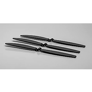 Go Touchless! Ergonomic Flatware Cutlery Set for 12 | Fork, Spoons & Knives Silverware Utensil Set | Reusable Dinnerware Sets Plastic Top Rack Dishwasher Safe | Black Flatware 36 Count