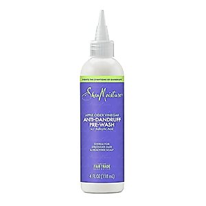 SheaMoisture Hair Care System Anti-Dandruff Pre-Wash For Stronger Hair & Healthier Scalp Formulated With Apple Cider Vinegar Fair Trade Shea Butter For Soft, Smooth Hair 4oz