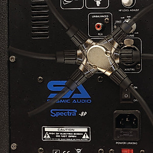 Seismic Audio Speakers Adjustable Right Angle 3 Pin XLR Female Connectors, 7 Position XLR Plugs, Pack of 4