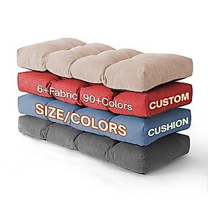 mudilun Indoor 42x14 Inch Non Slip Tufted Bench Cushion Kitchen Piano Bench Pads Thicken Fluffs Garden Furniture Seat Cushions(Brown)