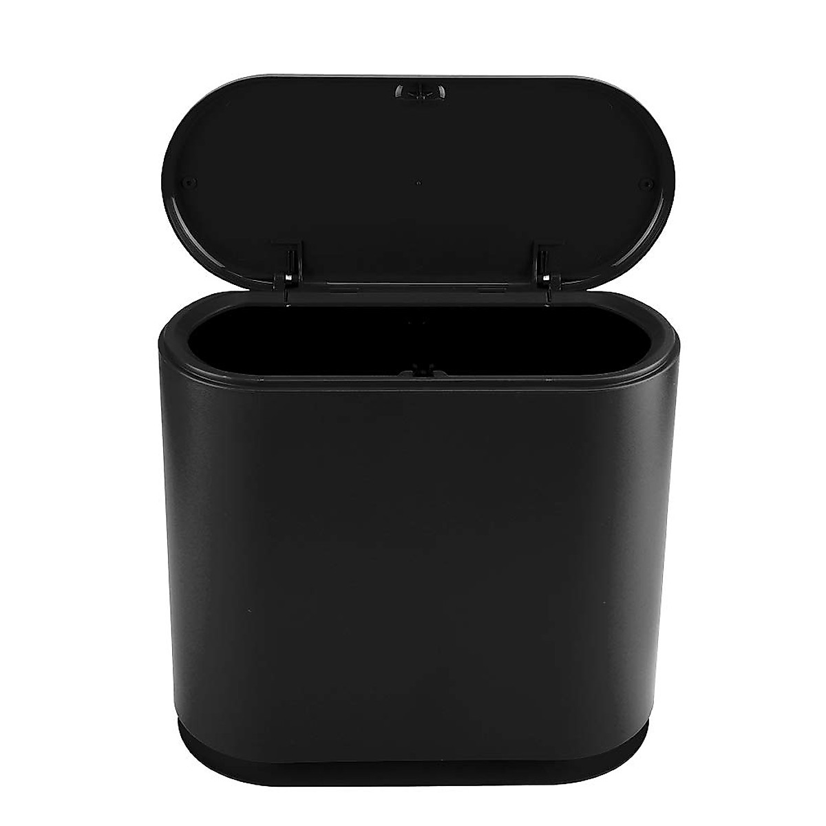 NAILPOWDER Double Layers Destop Trashbin Garbage Can Waste Classification for Office and Home Use Black
