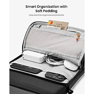 tomtoc 360 Protective Laptop Sleeve Designed for 16-inch New MacBook Pro M4/M3/M2/M1 Pro/Max 2024-2019, Water-Resistant Well-Organized Accessory Sleeve Case with Handle