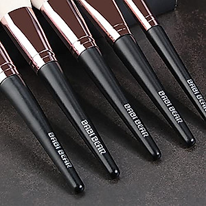 15 PCs Makeup Brushes, BABI BEAR Makeup Brush Set Professional Premium Synthetic Make Up Brushes for Blending Powder Blush Concealers Eyeshadow Foundation Brush with Travel Makeup Bag