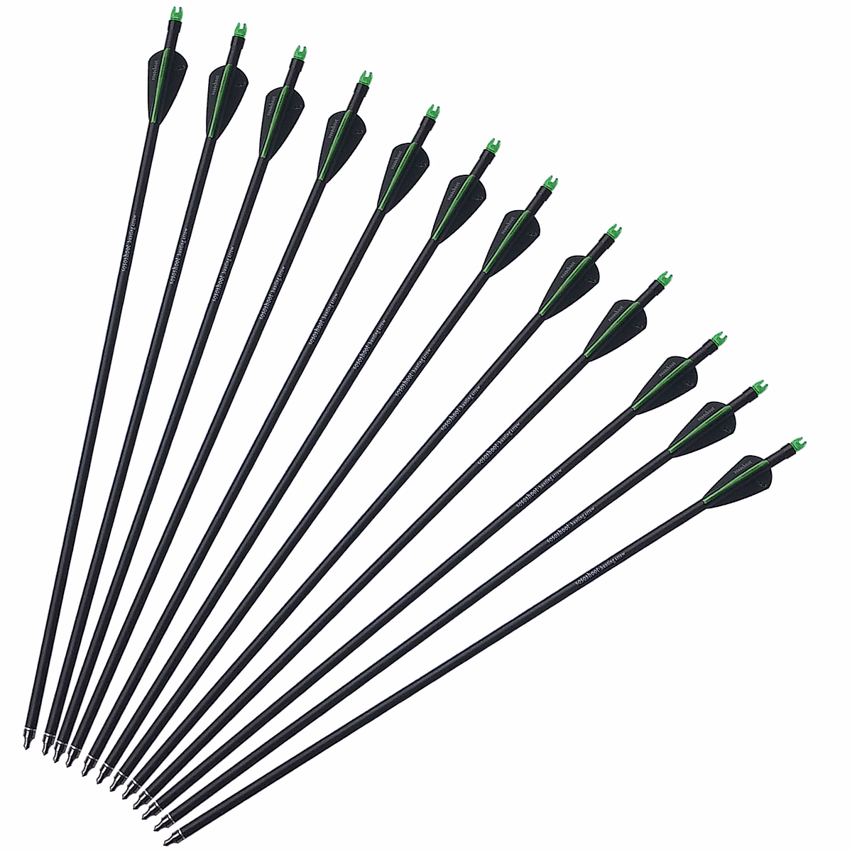 Sososhoot 12Pcs Archery 28" Fiberglass Arrows for Compound Bow Recurve Bow Hunting Target Practice