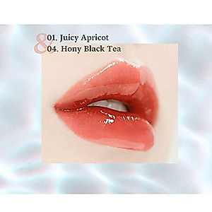 EGLIPS Water Glaze Tint 04 Honey Black Tea - lip makeup | lip tint | lip stain | liquid lipstick | long lasting | liquid lipstick | korean lip tint | red lip stain | K-beauty | 4g / 0.14oz