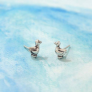 Boma Jewelry Sterling Silver Duck Stud Earrings