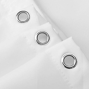 Niidder Floral Shower Curtain, Fabric Shower Curtain White Shower Curtain - 72" W x 72" L with 12 Hooks for Home Hotels Machine Washable Shower Bath Curtain, Waterproof Shower Curtain Lining