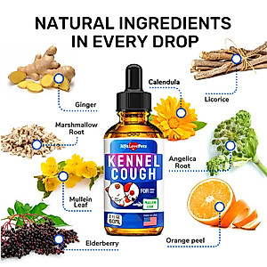 Kennel Cough Treatment ✿ Dog Cough Treatment ✿ Сat Сough ✿ Dog Cough Medicine Dietary Supplement ✿ Kennel Cough Treatment at Home for Dogs & Cats ✿ for Pets with Love ✿ 2 Oz