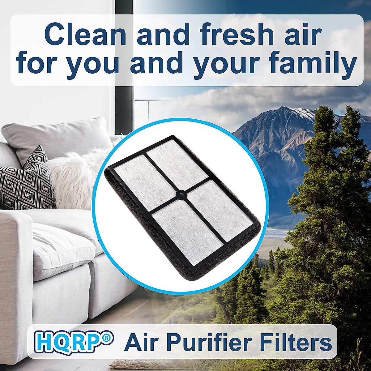 HQRP 2-pack HEPA Filter compatible with Black&Decker BXAP040 BXAP041 Table Top, parts BXFLTX FLT4010 Replacement