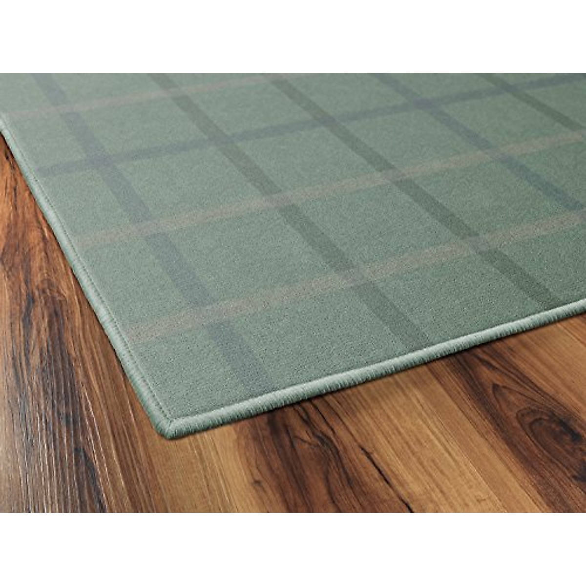 Brumlow Mills Muted Checkered Plaid Print Home Indoor Non-Slip Area Rug for Living Room or Bedroom Carpet, Dining, Kitchen Rug or Doorway Mat, 3'4" x 5', Green