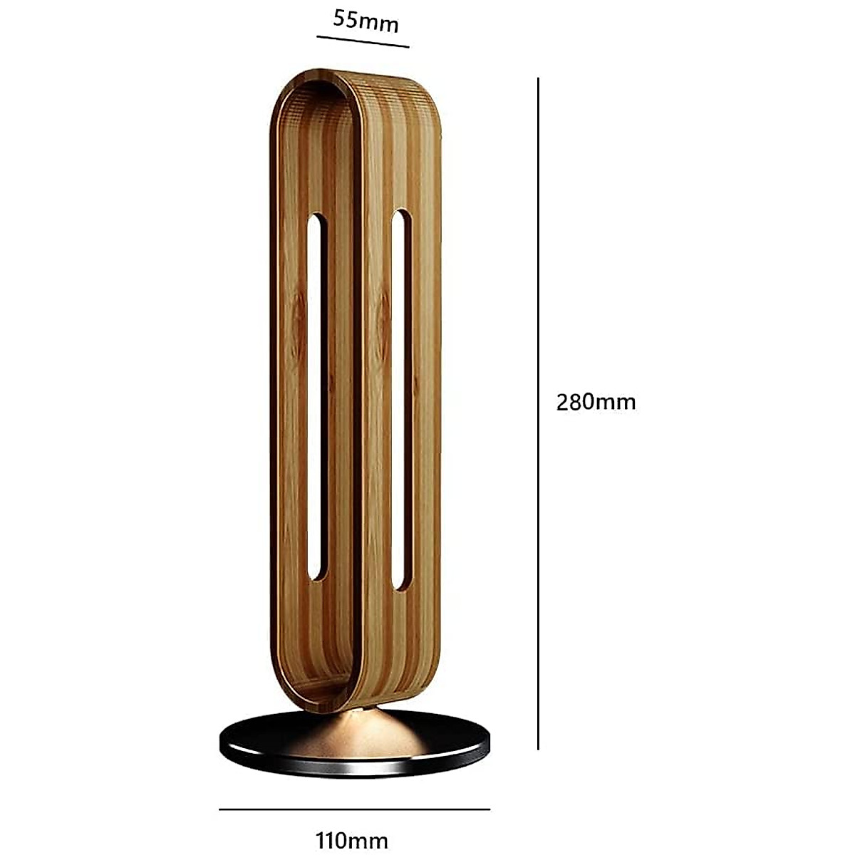 ANIIC Headset Stand Bamboo Wood Aluminum Headphone Stand Gaming Headset Earphone Rack Holder ...