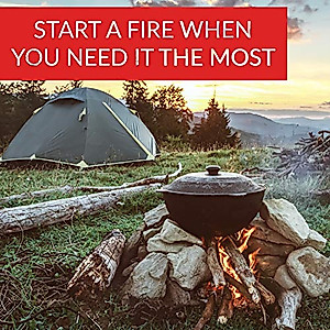 All-Natural Fire Starters for Fire Pit, Easy Lighting Wick Charcoal Grill Lighter Fire Starter Cubes, 20 Minutes Burn Time, 48-Pack