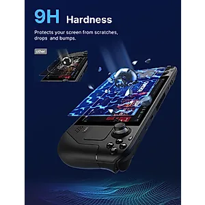 JSAUX 2-Pack Anti Glare Screen Protector for Steam Deck, 9H Hardness Matte Tempered Glass with Guiding Frame, Scratch Resistant, Comes with Toolkits