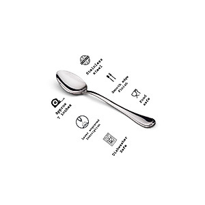 To a Lifetime of Ice Cream Together Engraved Spoon - Novelty Stainless Steel for Women/Men/Couples Gifts Funny Flatware Lovers Gift Anniversary Valentine Birthday, Silver, 7 inches (A4)