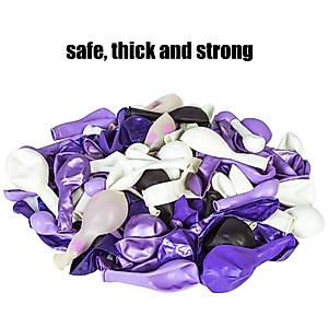 152Pcs Purple Balloons Garland Arch Kit White Purple Confetti Latex Metallic Balloons with Paper Butterfly for Wedding Engagement Mothers Day Purple Butterfly Birthday Party Decorations Supplies