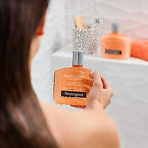 Neutrogena Exfoliating Healthy Scalp Clarify & Shine Shampoo & Conditioner for Oily Hair and Scalp, with Pink Grapefruit, pH-Balanced, Paraben & Phthalate-Free, Color-Safe, 12 Fl Oz
