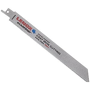 LENOX Tools Reciprocating Saw Blade, Diamond Grit, 8-Inch (10833800RDG)