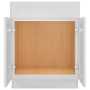 LOVMOR 27" Bathroom Vanity, Kitchen Base Cabinet, Single Sink Storage Unit, Pedestal Sink Storage Cabinet, Large Capacity for Laundry Room, Kitchen, Shower Room & Utility Room