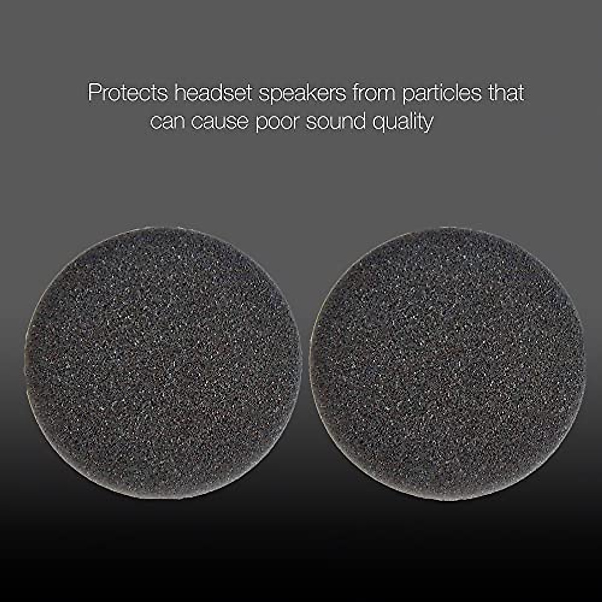 Global Teck Foam Cushion Replacement Kit for Jabra Evolve 20/30/40/65, 2pc Ear Cushions #GTW 6500-02
